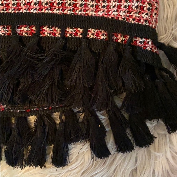 Zara | Tops | Zara Nwot Boucle Top With Fringes | Poshmark